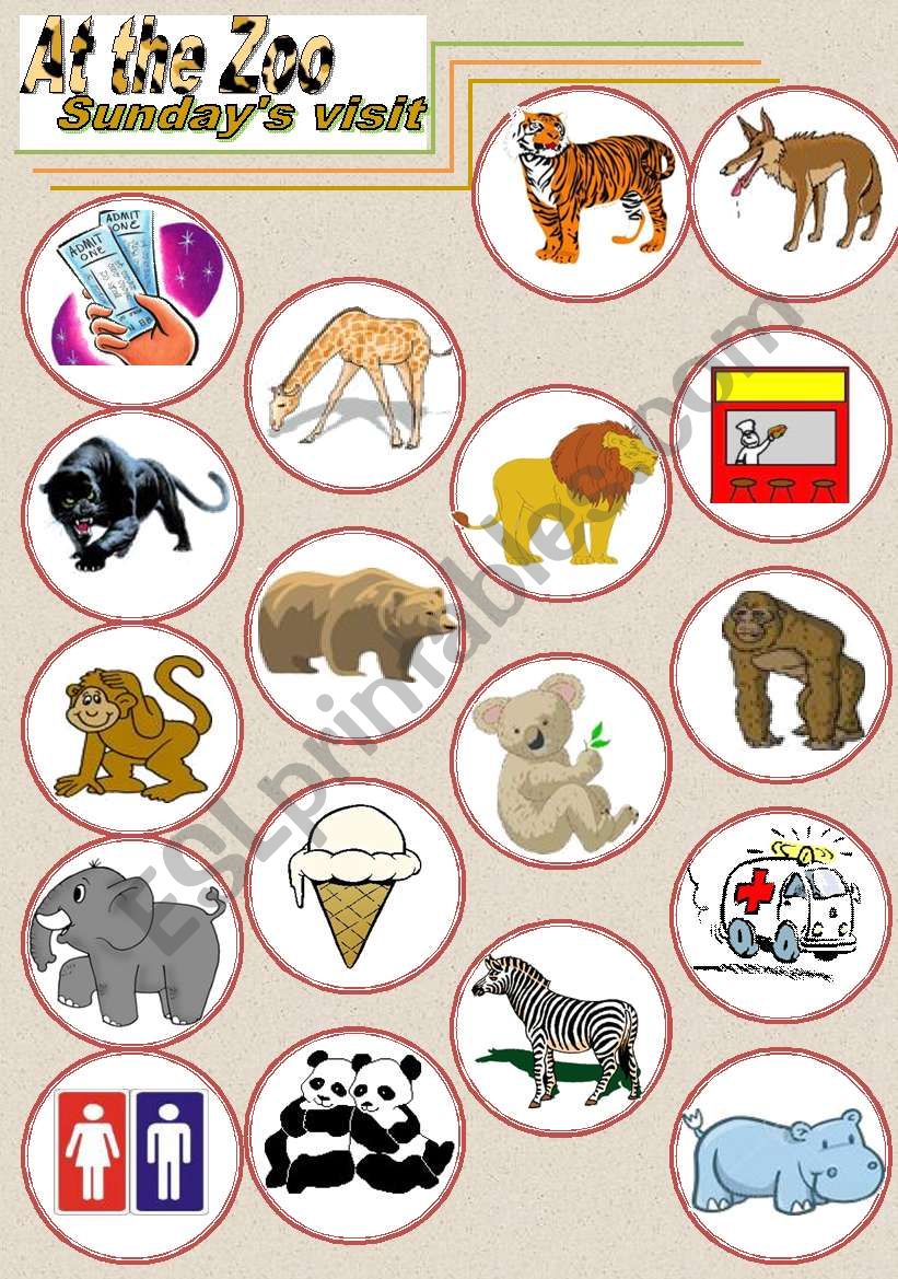 At the zoo – vocabulary, comprehension, grammar (past simple – regular ...
